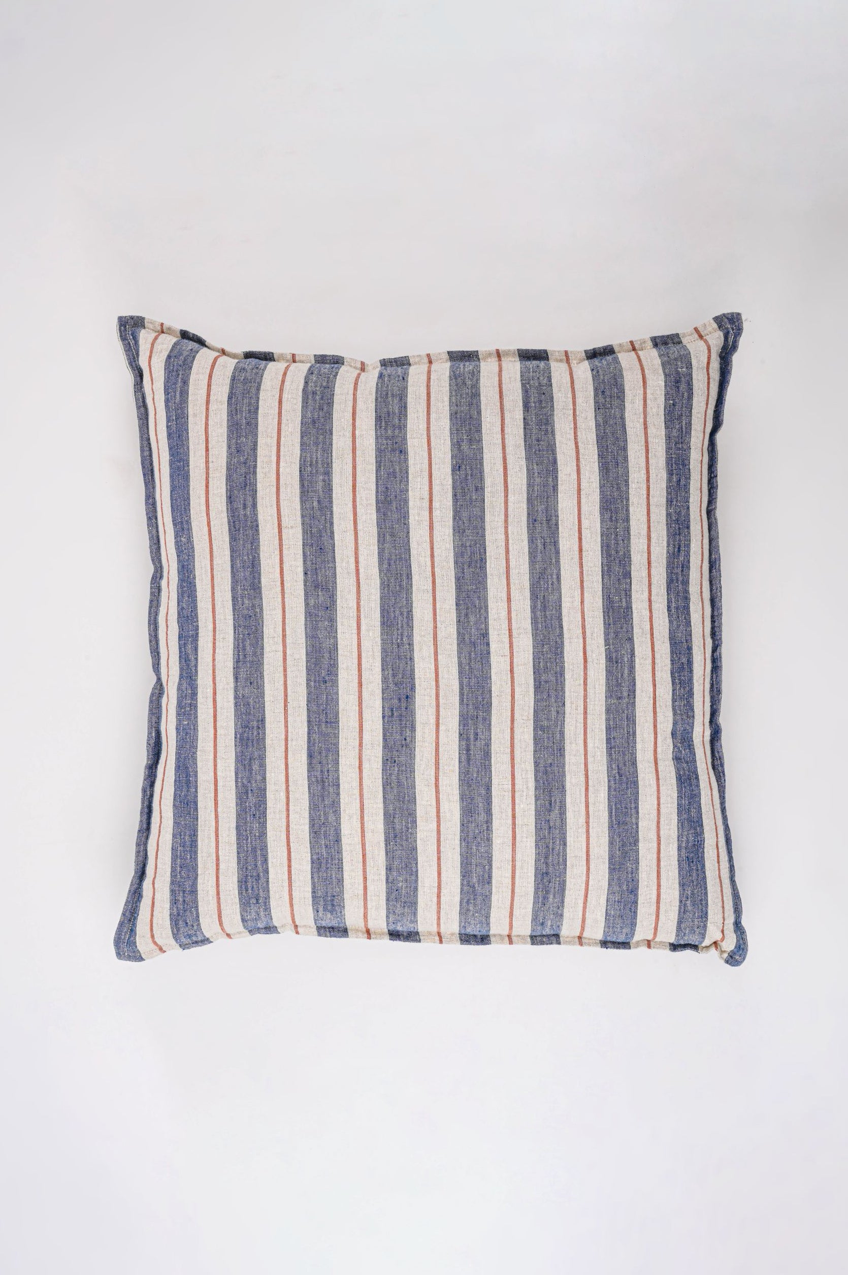 Buy Linen Segue Cushion Cover In Blue (Striped) Online – Live Linen